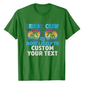 Generic T-shirt de croisi&egrave;re pour femme 2025 avec motif graphique pour sortir, d&eacute;contract&eacute;, haut de sport, t-shirt d&eacute;t&eacute; &agrave; col rond, coupe ample, mignon voyage