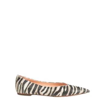 AGL Agl, Femme, Chaussures, Noir, Taille: 38 1/2 EU Ballerines Pointues Motif Z&egrave;bre