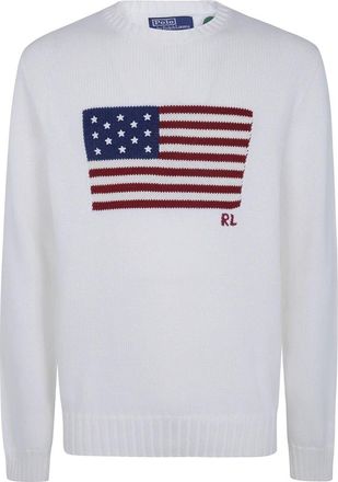 Polo Ralph Lauren Herren, Strickwaren, Wei&szlig;, LGr&ouml;&szlig;e