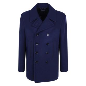 Tom Ford Double-Breasted Coats - - Coats - Herren - Blau - M
