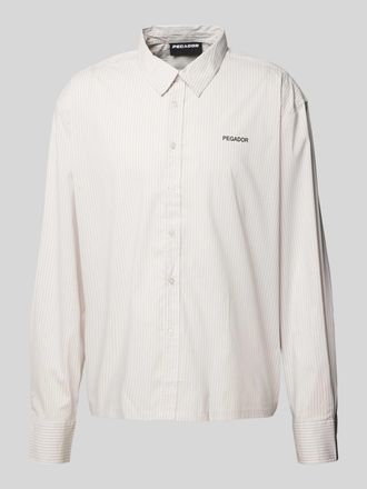 Pegador Oversized Freizeithemd mit Label-Print Modell MARO