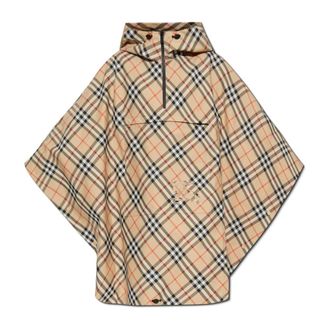 Burberry Kariertes Poncho - - Jackets - Damen - Beige - XS/S