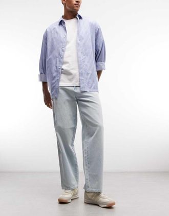 Dickies 958 - Weite, schmal zulaufende Work-Jeans in Mittelblau