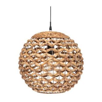 Atmosphera Lampe Suspension D&eacute;co Jacinthe 38cm Naturel