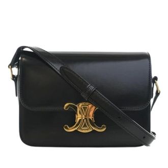 Celine Sac bandouli&egrave;re Triomphe Pre-owned - Femme - Pre-owned - Noir - Taille: ONE Size