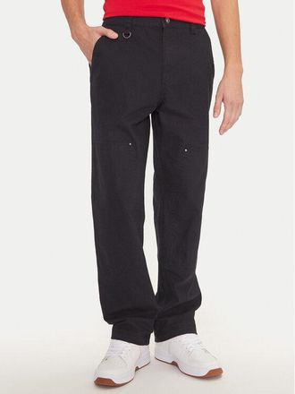 Champion Stoffhose 220506 Schwarz Straight Leg