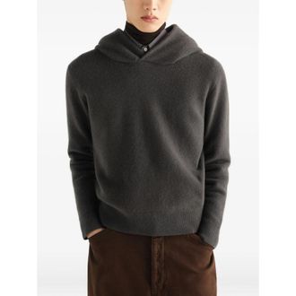 Christophe Lemaire Cashmere Double Hood Hoodie - Gray