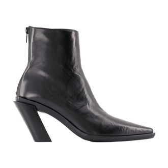 Ann Demeulemeester Womens Florentine Ankle Boots Black Leather Shoes Ankle-boots