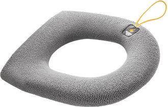 BESPORTBLE Toyvian Weicher Waschbarer und Wiederverwendbarer Toilettensitzbezug mit Griff Dicke Universelle Toilettensitzmatte aus Hautfreundlichem Polyester f&uuml;r