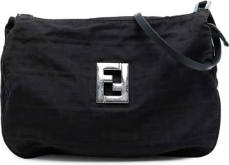 Fendi Hobo Bags - Zucca Canvas Shoulder Bag - Gr. unisize - in Schwarz - f&uuml;r Damen