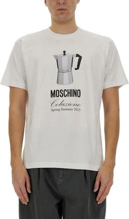 Moschino Colazione T-Shirt - Homme - Tops - Blanc - Taille: S
