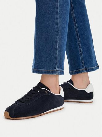 Tommy Hilfiger Sneakers Th Bella Low Runner Suede FW0FW09189 Dunkelblau