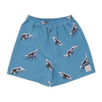 Usual Mesh Innenfutter Elastische Shorts - - Shorts - Herren - Blau - XL