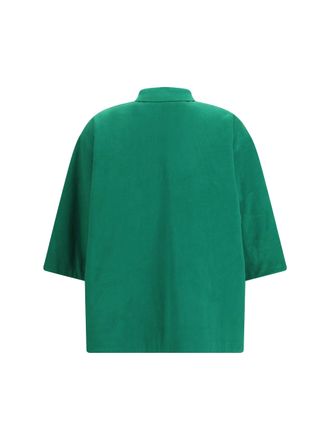Prada Womens Pique Jacket Pure Cotton Verde+mimetico Polyethylene; Other Fibres