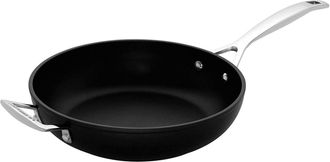 LE CREUSET Aluminium-Antihaft Pfanne mit Gegengriff, hoch, Ø 28 cm, Für alle Herdarten inkl. Induktion geeignet, Anthrazit/Silber, 51101280010202