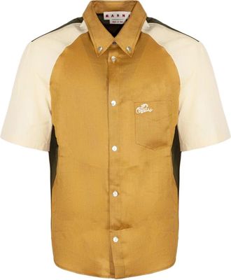 Marni Homme, Chemises, Multicolore, Taille: L Chemise &agrave; Manches Courtes en Ramie