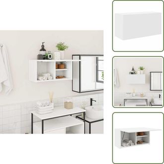 vidaXL The Living Store - vidaXL Bad-Wandschrank Wei&szlig; 60x25x30 cm Holzwerkstoff