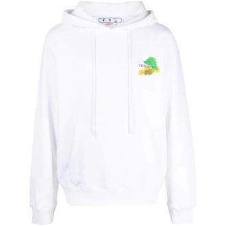 Off-white Brush Arrow Slim Hoodie - - Sweatshirts & Hoodies - Herren - Wei&szlig; - 2XL