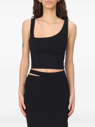 Patrizia Pepe haut à design asymétrique - Noir