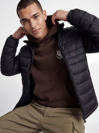 Jack & Jones Steppjacke JJEKINGSLEY LIGHT PUFFER COLLAR NOOS Kunstfaser, mit Stehkragen