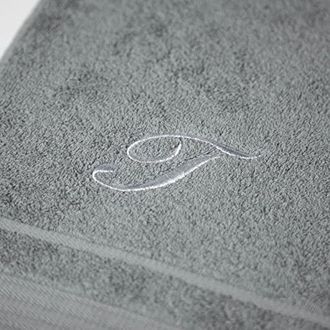 Caleffi Handtuch mit Gästehandtuch, Baumwolle, Grau, Standard, 71636