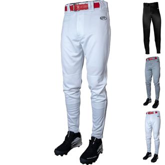 Rawlings Herren Launch Series Baseballhose, Konische Jogger-Passform, Erwachsenengrößen, Einfarbig, Mehrere Farben Hose, Weiss/opulenter Garten, Medium
