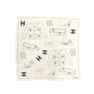 Chanel Pre-owned Silk Scarf - Femme - Pre-owned - Blanc - Taille: ONE Size