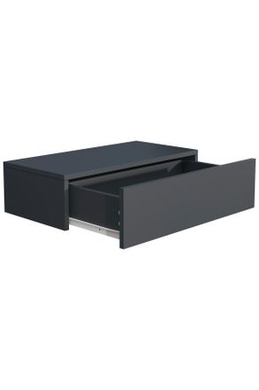 MID.YOU Mid.you Nachtschrank, Anthrazit, Holzwerkstoff, 1 Schublade(n) Schubladen, 60x15x30 cm, h&auml;ngend, Schlafzimmer, Nachttische