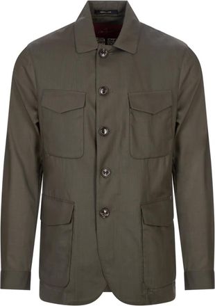 Montecore Homme, Vestes, Vert, Taille: L Giacca Leggera Multitasche