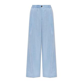 Marni Femme, Pantalons, Bleu, Taille: 34 FR Pantalon large en satin