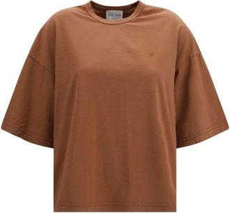 Forte_Forte Femme, Tops, Brun, Taille: 40 FR T-shirt Graphique en Coton