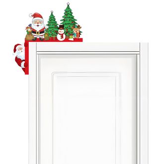 Generic Pufei 2 St&uuml;ck weihnachtliche Lebkuchenmann-S&uuml;&szlig;igkeiten-T&uuml;raufs&auml;tze f&uuml;r Wand und Fenster zum Selbermachen (A)