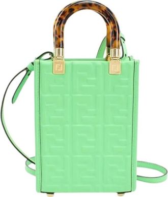 Fendi Sac &agrave; main mini vintage doccasion - Femme - Pre-owned - Vert - Taille: ONE Size