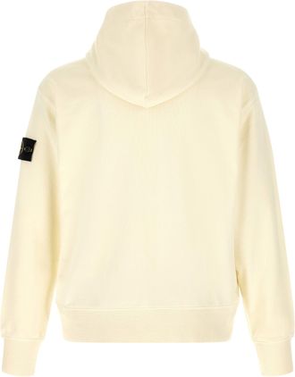 Stone Island Garment-Dyed Cotton Hoodie - Ivory