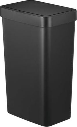 EKO Poubelle Cuisine Automatique 50L | Inox Anti-Traces avec Capteur, Base Antid&eacute;rapante | Fermeture Silencieuse Moderne Salle Bain