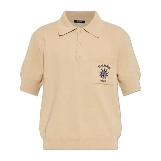 Balmain Pocket Polo Shirt - - Knitwear - Herren - Beige - M