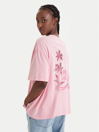 Roxy T-Shirt Talloversize Washed ERJZT06081 Rosa Oversize