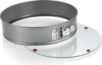 Tescoma Spring-Tortenform DEL&Iacute;CIA &oslash; 28 cm, mit Glasboden, Silber