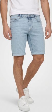 Only & Sons Shorts ONLY & SONS ONSPLY PIM DNM SHORTS, Herren, Gr. L, N-Gr, light blau denim, Web, Obermaterial: 65% Baumwolle, 18% Polyester, 15% Viskose, 2% Elas