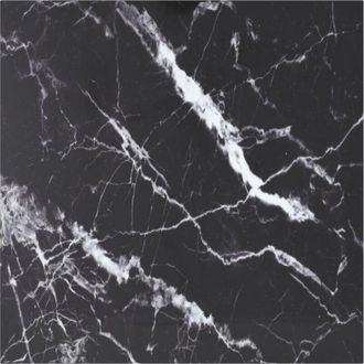 vidaXL Dessus de table noir 70x70 cm 6 mm verre tremp&eacute; design marbre - Vidaxl