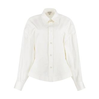 Bottega Veneta Poplin Shirt - - Blouses & Shirts - Damen - Beige - S