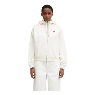 Fred Perry Zip-throughs - - Sweatshirts & Hoodies - Damen - Wei&szlig; - M