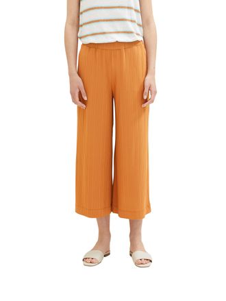 Tom Tailor Damen 1036682 Basic Culotte Hose, 31650-Terracotta Brown, 38 / 26L