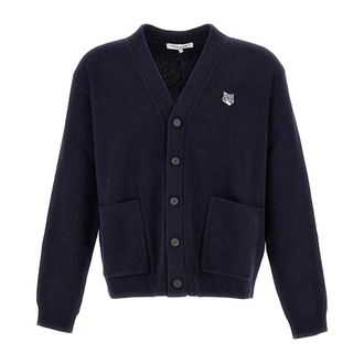 Maison Kitsun&eacute; Cardigan - - Knitwear - Herren - Blau - L