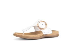 Gabor Damen Pantoletten, Frauen Slipper,Best Fitting,Gartenschuhe,Sommerschuhe,sommerclogs,Hausschuhe,Zehentrenner,Slides,Weiss,40 EU / 6.5 UK