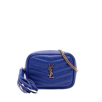 Saint Laurent Pre-owned Sac bandouli&egrave;re Lou - Femme - Pre-owned - Bleu - Taille: ONE Size