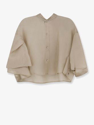 Max Mara Womens Silk Shirt Mxadonna Beige