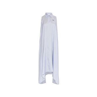 VETEMENTS Seidenkleid in lockerer Passform - - Dresses - Damen - Blau - S