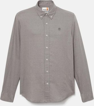 Timberland Lovell Lake Botton-Down-Langarmshirt f&uuml;r Herren in Grau, Herren, Grau, Gr&ouml;&szlig;e