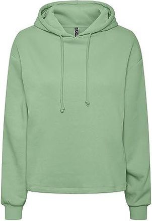 Pieces PCCHILLI LS Hoodie Noos Sweatshirt à Capuche, Quiet Green, XS Femme